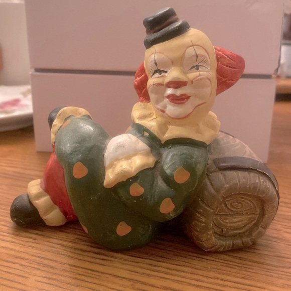 Other | Vintage Clown Posing On Barrel | Poshmark